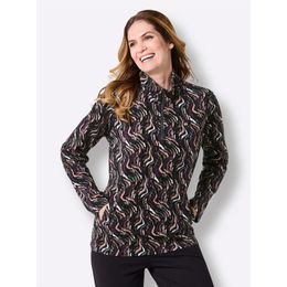 Catamaran Damen Fleeceshirt "Fleece-Shirt", bunt, Gr. 36, gemustert, mehrfarbig, 100% Polyester, Shirts