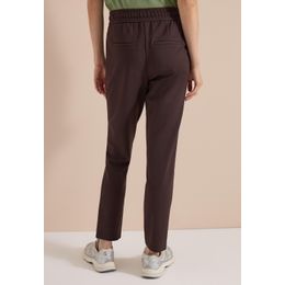 Cecil Damen Stoffhose, braun, Gr. M, unifarben, Stoff, 61% Viskose, 32% Polyamid, 7% Elasthan, Hosen, Middle Waist