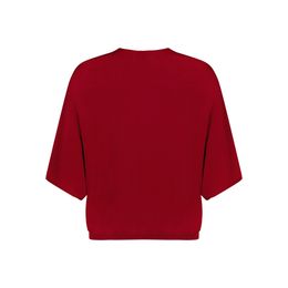 Zero Damen Kurzarmshirt "Damen kurzarm", rot, Gr. XL, Obermaterial: 45% Polyacryl, 55% Modal, Shirts, Plain/ ohne Details