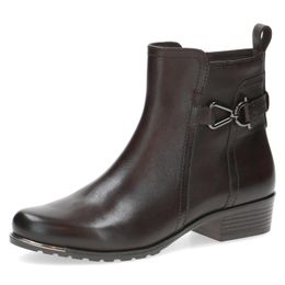 Caprice Damen Stiefelette, Gr. 37dunkelbraun, Leder, Schuhe, Blockabsatz, Businessschuh, Boots mit h&uuml;bschem Zierelement
