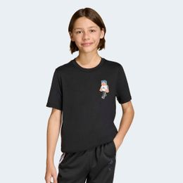 Jungen T-Shirt "J MC TR TEE", schwarz, Gr. 176, adidas Sportswear, Obermaterial: 70% Polyester, 30% Viskose, Shirts, bequeme Passform, mit