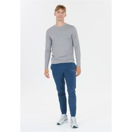 Endurance Herren Langarmshirt "Abdon", grau, Gr. XXXL, unifarben, 95% Polyester, 5% Elasthan, Shirts, mit Quick Dry-Technologie