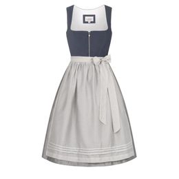 N&uuml;bler N&Uuml;BLER Damen Dirndl "Midi Dirndl Katharina", blau, Gr. 32, Obermaterial: 50% Baumwolle CO. 50% Polyester PES., Kleider