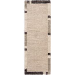 Teppich, B:80cm H:20mm L:200cm, beige, OCI DIE TEPPICHMARKE, Polypropylen (PP), Wohnzimmer, Teppiche, "CASTLE FLORA, auch als L&auml;ufer und Rund",