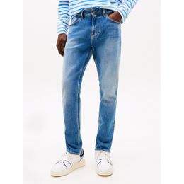 Tommy Jeans Herren Slim-fit-Jeans "Austin Slim Tapered", blau, Gr. 31, Denim/Jeans, Obermaterial: 99% Baumwolle, 1% Elasthan, Jeans, zum Kn&ouml;chel hin