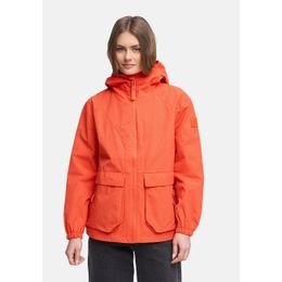 Navahoo Damen Outdoorjacke "Donnerwetter 14", orange, Gr. XL, Obermaterial: 100% Nylon. Innenfutter: 62% Polyester, 33% Viskose, 5% Elasthan.