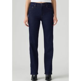 Levi's LEVI'S Damen Straight-Jeans "723 HIGH RISE STRAIGHT", blau, Gr. 30, unifarben, Denim/Jeans, Obermaterial: 51% Baumwolle, 37% Lyocell, 7% Polyester,