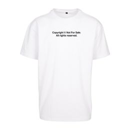Herren T-Shirt "Upscale by Mister Tee Herren Fingerprint Oversize Tee"wei&szlig;, Gr. M, UPSCALE BY MISTER TEE, bedruckt, 100% Baumwolle, Shirts
