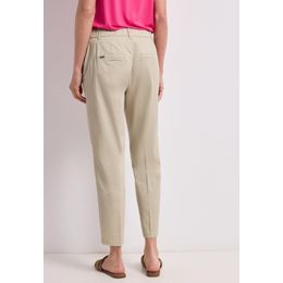 Street One Damen Chinohose, beige, Gr. 32, unifarben, Web, 97% Baumwolle, 3% Elasthan, Hosen, soft