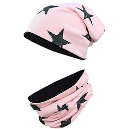 TUPTAM Jungen Beanie "M&uuml;tze Unisex Kinder Beanie M&uuml;tze Schlauchschal Set", grau, Gr. 56, Obermaterial: 95% Baumwolle CO. 5% Elasthan EL., M&uuml;tzen