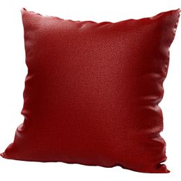 Dekokissen HOMING, B:40cm L:40cm, rot, Polyester, Dekokissen_Sitzkissen_Kissenh&uuml;llen, "St. Moritz", Pflegeleicht