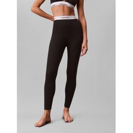 Damen Leggings "RIB LEGGING", Calvin Klein Underwear, Gr. XL, schwarz, Web, Obermaterial: 96% Baumwolle, 4% Elasthan, unifarben, Hosen, Regular fit