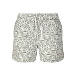 NOU Herren Badeshorts "Justino", bunt, Gr. XXXL, bedruckt, 100% Polyester, Badehosen, mit elastischem Bund und Kordelzug