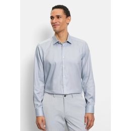 OLYMP Herren Businesshemd "OLYMP Level Five, Body Fit, New York Kent", blau, Gr. 45, 97% Baumwolle, 3% Elastolefin, Hemden