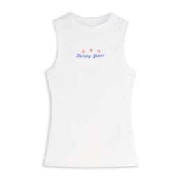 Tommy Jeans Top 'Logo Slim Tank' Damen Gr&ouml;&szlig;e XL royalblau / melone / wei&szlig;