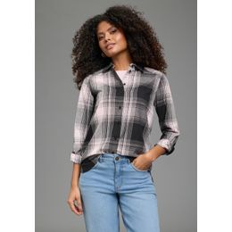Laura Scott Damen Karobluse, rosa, Gr. 36, kariert, Web, Obermaterial: 100% Baumwolle, Blusen, klassische Bluse, kariertes Muster, aus leichter