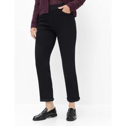 Raphaela by Brax Damen Five-Pocket-Hose Style CARINA BLACK, denim schwarz, Gr. 48K
