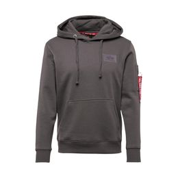 Alpha Industries Sweatshirt male size XXL Dark grey / Apple