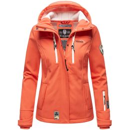 Marikoo Damen Softshelljacke "Kleine Zicke", rot, Gr. XXL, Obermaterial: 98% Polyester, 2% Elasthan, Innenseite: 100% Polyester, Jacken, sportliche