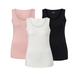 Tchibo - 3 Tops - Damen - Gr. M - schwarz