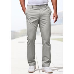 H.I.S. H.I.S Herren Stoffhose "aus leicht elastischer Struktur-Qualit&auml;t", grau, Gr. 32, unifarben, Web, Obermaterial: 53% Baumwolle, 30% Polyester, 15%
