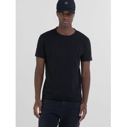 Replay Herren T-Shirt, schwarz, Gr. XL, unifarben, Jersey, Obermaterial: 100% Baumwolle, Shirts