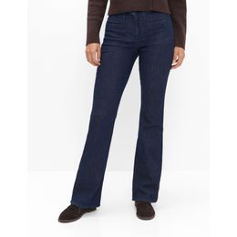 Brax Damen Five-Pocket-Hose Style SHAKIRA CLEAN RAW BLUE, denim dunkelblau, Gr. 44L