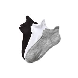 Tchibo - 3 Paar Funktions-Laufsocken - Gr. 39-42 - schwarz