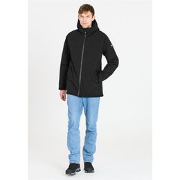 WEATHER REPORT Herren Outdoorjacke "Brennt", schwarz, Gr. S, unifarben, 90% Polyester, 10% Elasthan, Jacken, mit wasserabweisender Membran