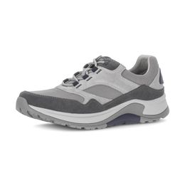 ROLLINGSOFT Herren Slip-On Sneaker, Gr. 9, grau, Mesh, Veloursleder, Schuhe, Freizeitschuh, Halbschuh, Slipper mit Logo an der Ferse, G-Weite