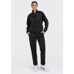 Puma Damen Trainingsanzug "POLY STANDARD SUIT OP", schwarz, Gr. XS, unifarben, Trikot, Obermaterial: 100% Polyester, Sportanz&uuml;ge, zweiteiliges Set,