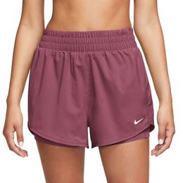 Nike One Dri-Fit HR 3-Inch 2in1 Shorts Bekleidung Damen rot M