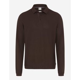 Brax Herren Polo Style PRINCETON chocolate, dunkelbraun, Gr. XS