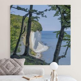 Bilderwelten Akustikbild R&uuml;gen Kreidefelsen &uuml;ber Ostsee