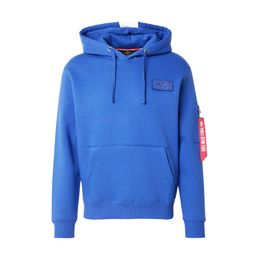 Alpha Industries Sweatshirt 'Red Stripe' Herren Gr&ouml;&szlig;e XXXL royalblau / wei&szlig;