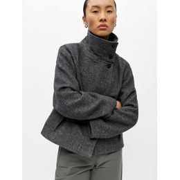 Object Jacke 'OBJRiki' Damen Gr&ouml;&szlig;e XXL graumeliert / schwarz Sommerjacke