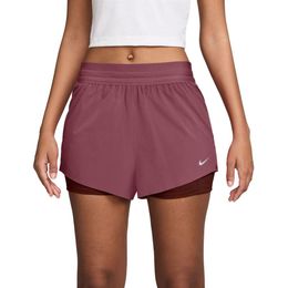 Nike Swift Dri-Fit 2in1 Shorts Bekleidung Damen rot S