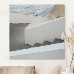 Bilderwelten Akustikbild Treppe zum Strand