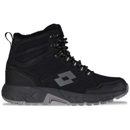 Lotto Herren Winterboots, Gr. 50, schwarz, Kunstfaser, Synthetik, mehrfarbig, Schuhe, - mit w&auml;rmendem Innenfutter