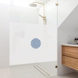 Bilderwelten Folie Duschsichtschutz | Sichtschutzfolie Dusche Blume des Lebens II