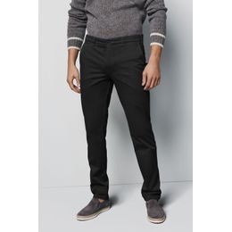 MEYER Herren Chinos "M5 Chino 9-6001", schwarz, Gr. 30, unifarben, 98% Baumwolle, 2% Elasthan, Hosen