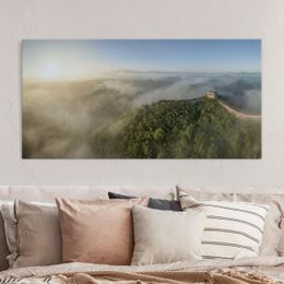 Bilderwelten Akustikbild China Gro&szlig;e Mauer im Nebel
