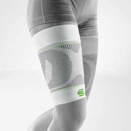 Bauerfeind Sports Compression Sleeves Upper Leg - kurz Bekleidung Unisex wei&szlig; L