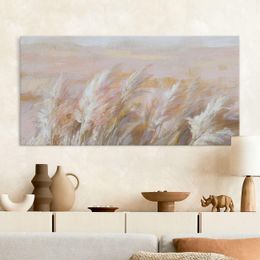 Bilderwelten Akustikbild Aquarell Pampasgras