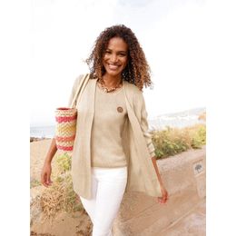 Casual Looks Damen Pullunder "Stricktop", beige, Gr. 38, unifarben, 100% Polyacryl, Pullover