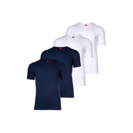 s.Oliver Herren T-Shirt "T-Shirt 4er Pack", wei&szlig;, Gr. L, Obermaterial: 95% Baumwolle CO. 5% Elasthan EL., Shirts