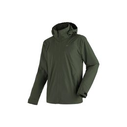 Maier Sports Herren Regenjacke "Metor rec M", gr&uuml;n, Gr. 23, 100% Polyester, Jacken, Herren Jacke mit Kapuze, Windjacke wasserdicht atmungsaktiv, Reg.