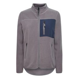 oxmo Damen Fleecejacke "Fleecejacke OXNymfe", grau, Gr. XL, Obermaterial: 100% Polyester PES., Jacken