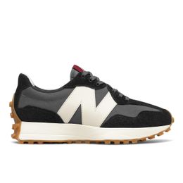 New Balance Damen Sneaker "327", Gr. 37, schwarz, Leder, Synthetik, Schuhe, mit Gummilaufsohle, f&uuml;r Erwachsene