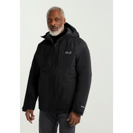 Jack Wolfskin Herren Daunenjacke "ICECAPE 2L DOWN INS JKT M RDS", schwarz, Gr. XXL, Obermaterial: 100% Polyester. Futter: 100% Polyester. Wattierung: